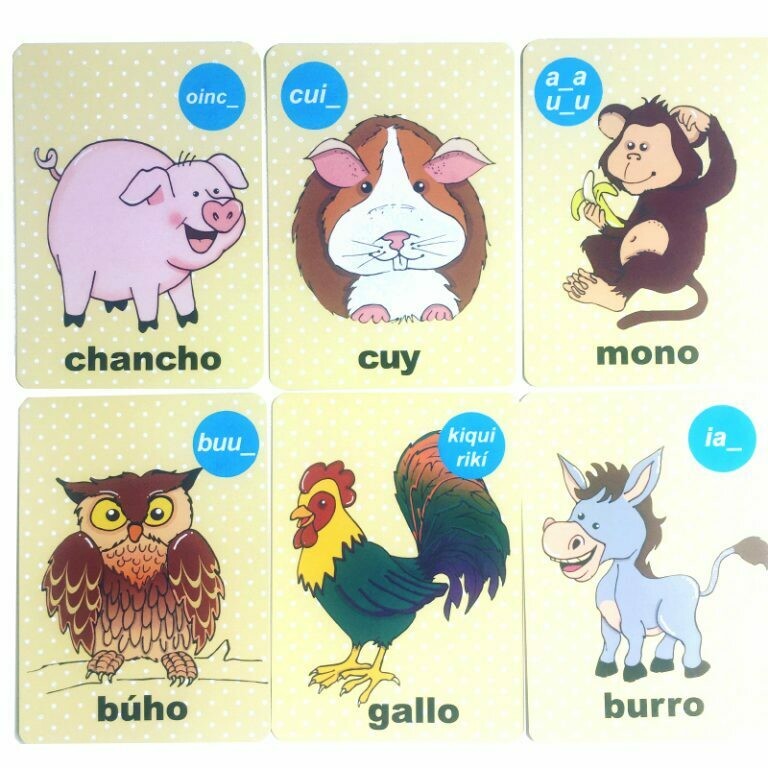 Flashcards Animales / Onomatopeyas