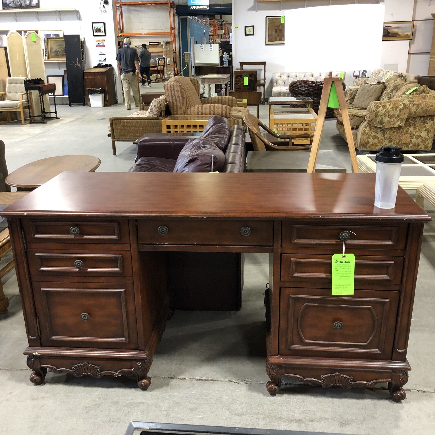 Cherry Colored Wood desk