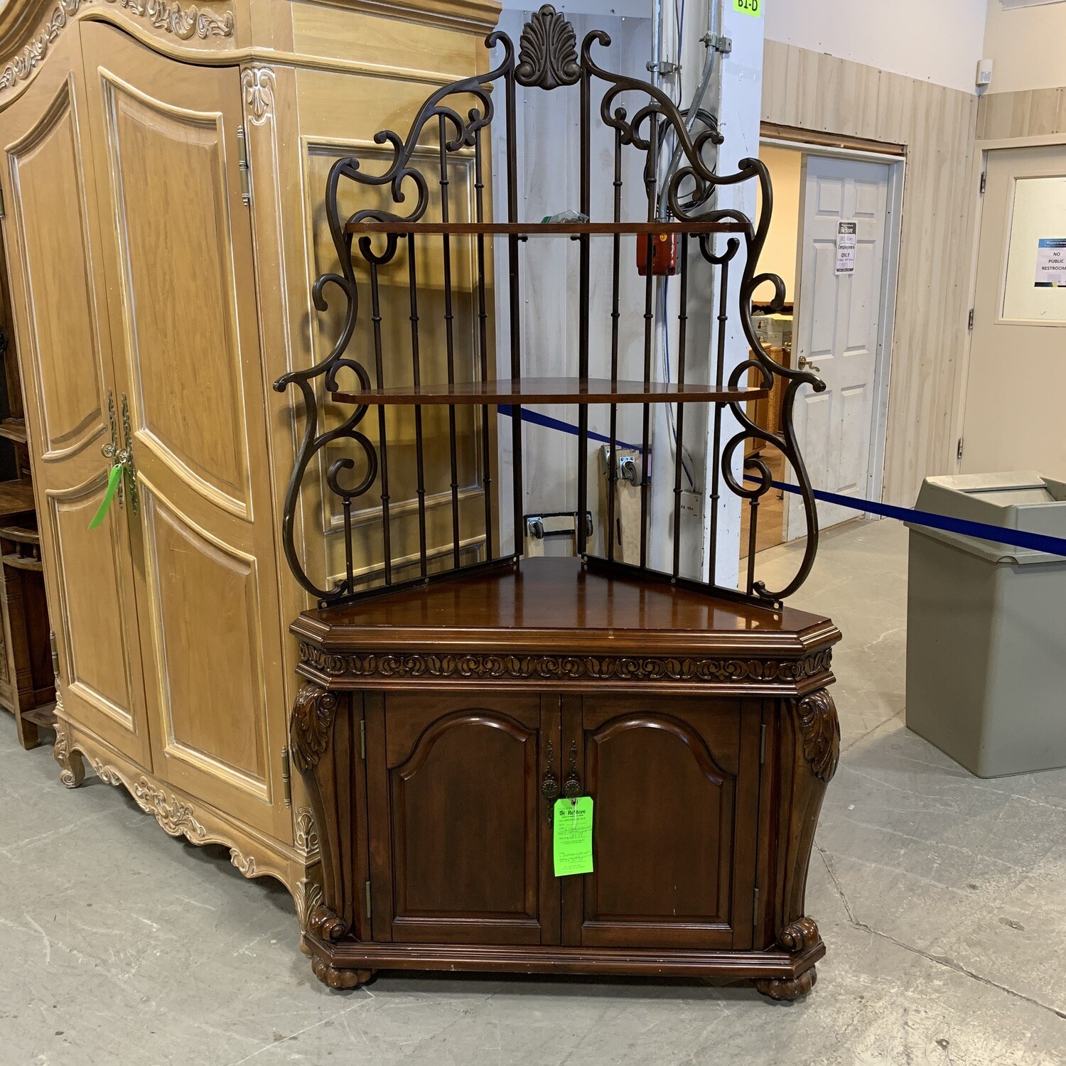 2 Piece/ 2 Tier Wood Corner Unit