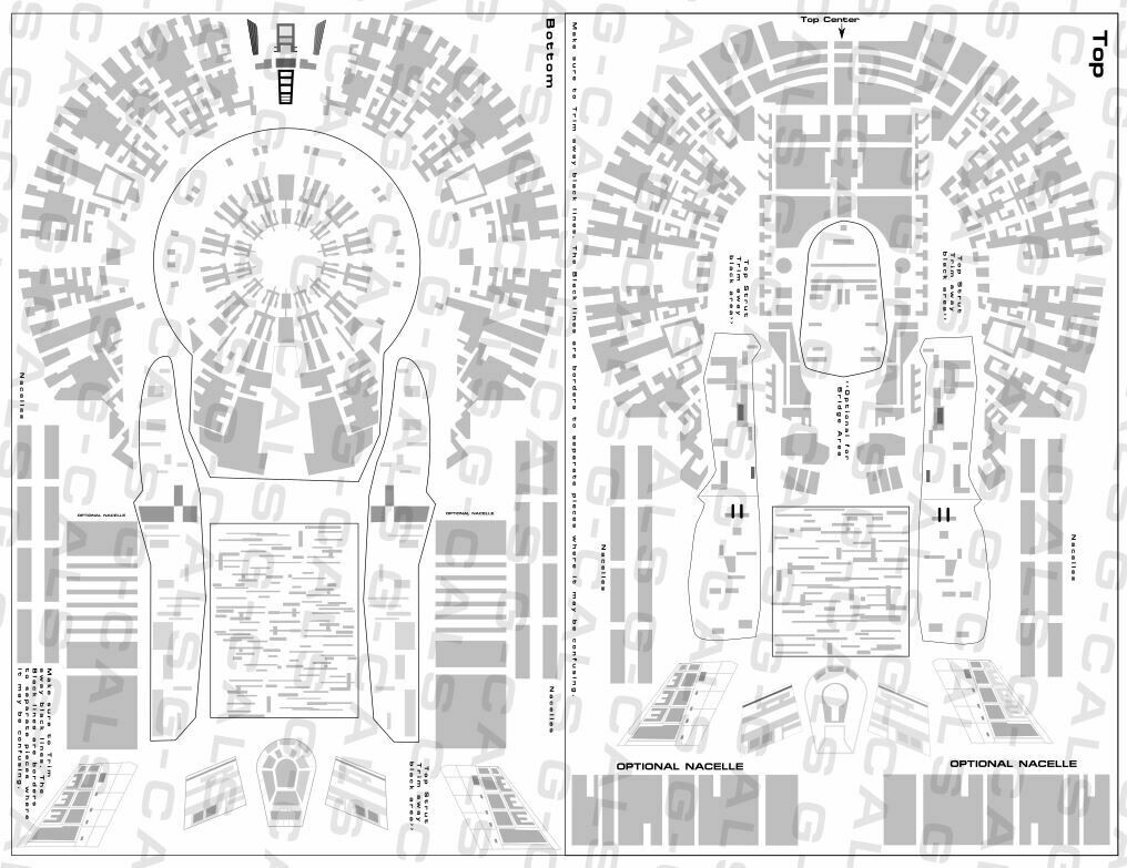 G-Cals - Easy Aztec Decal Set - 1000 Scale Star Trek NX-01 Enterprise
