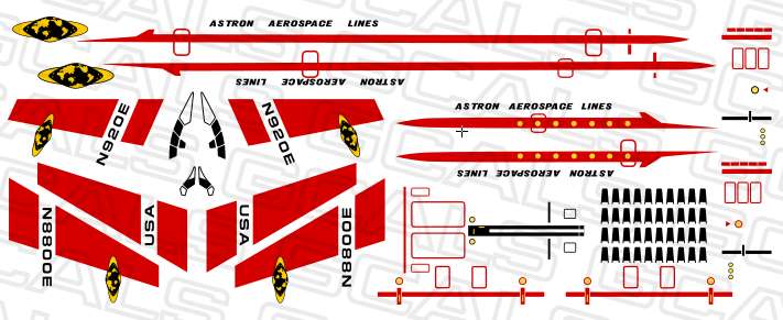 ESTES Enterprise Replacement Decals