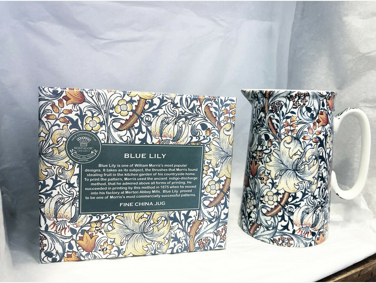 NOSTALGIC CERAMICS - Blue Lily Fine China Jug