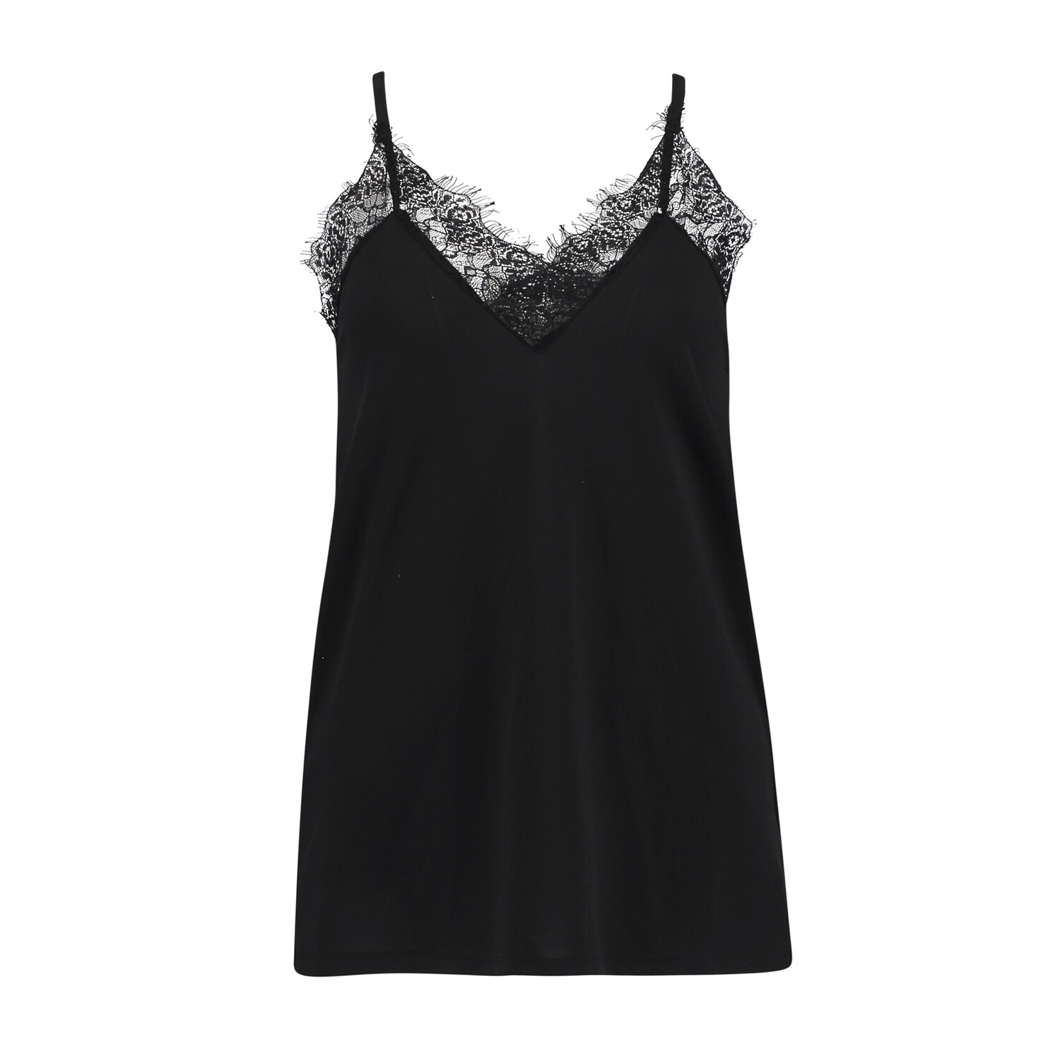 Elegantes Spitzen-Top - Farbe: schwarz