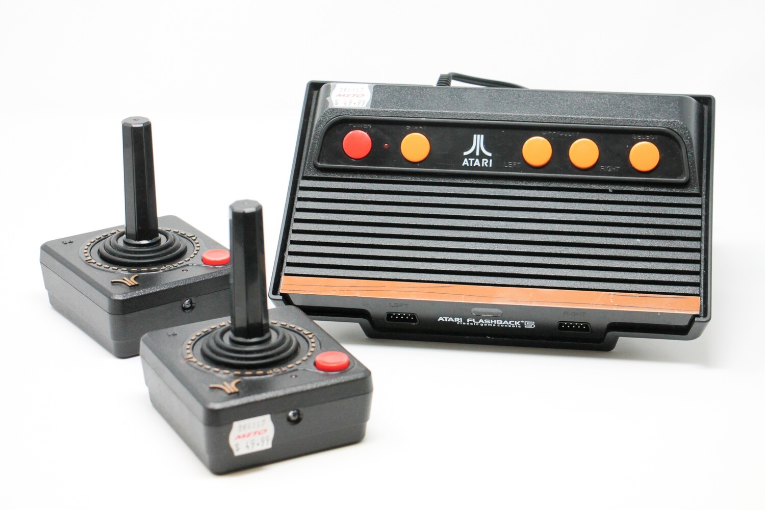 Atari Gaming Console with 2 Joystick Controllers
