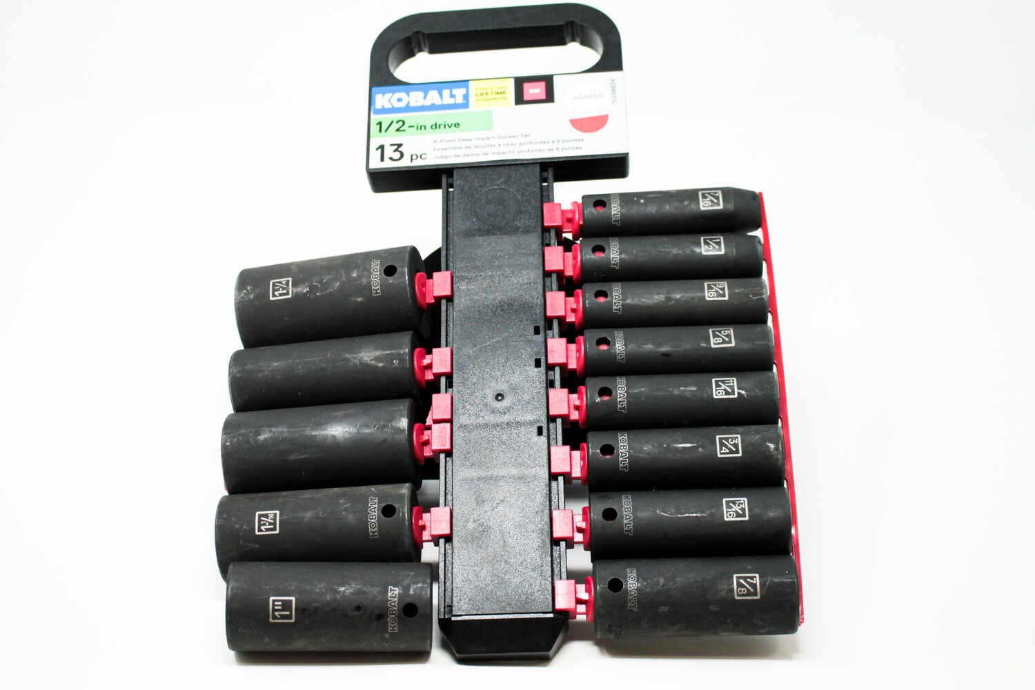 Kobalt I/2 in. 6 Point Deep Impact Socket Set