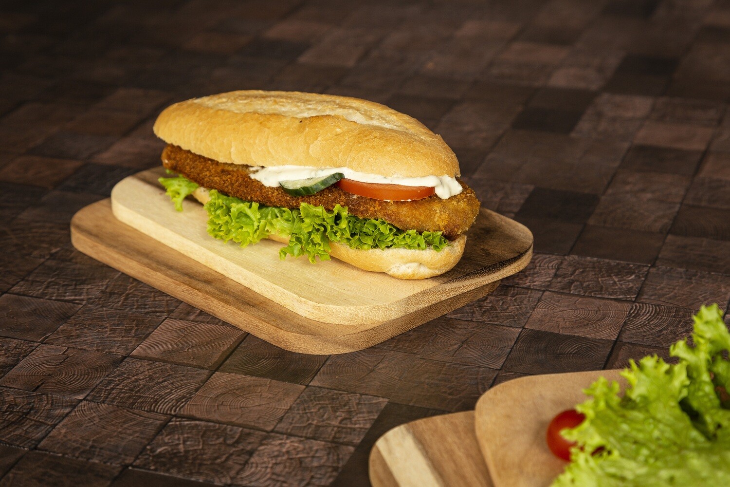 Schnitzelbrot paniert