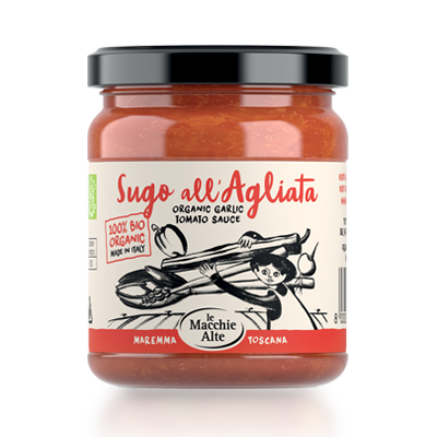 Agliata - Tomaten und Knolbauch Toskana Pasta Sauce BIO