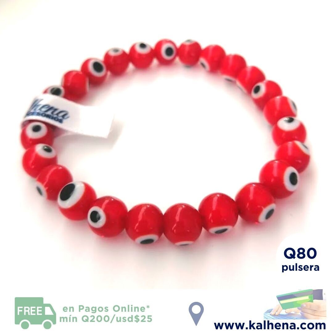 Pulsera Ojo Turco rojo