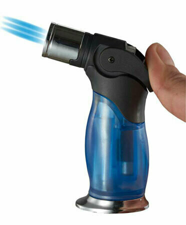 Visol Trigger Triple Flame Torch Lighter Blue