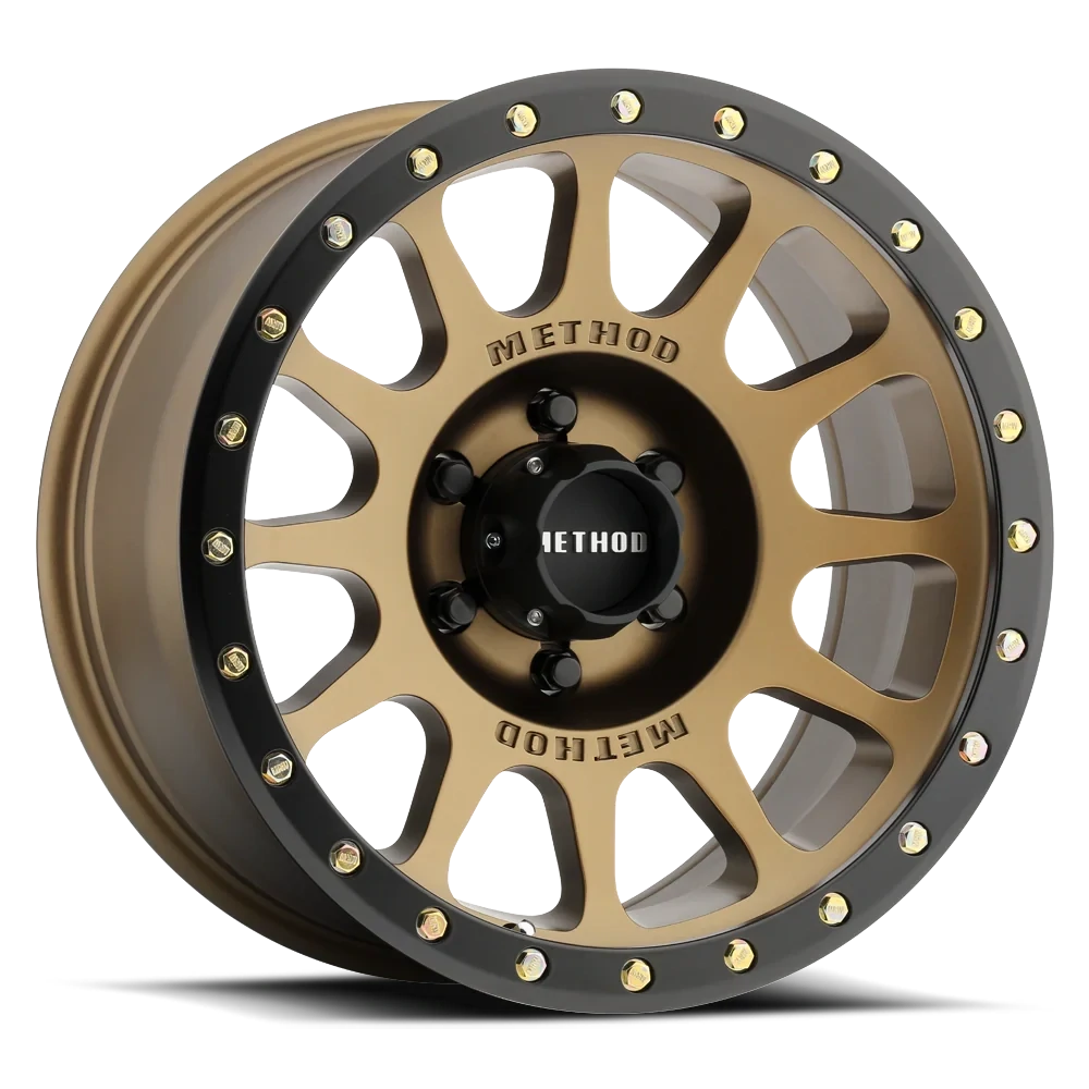4-Method Race MR305 NV 17x8.5 6X135 ET-O Bronze-Matte Black Lip Wheels ...