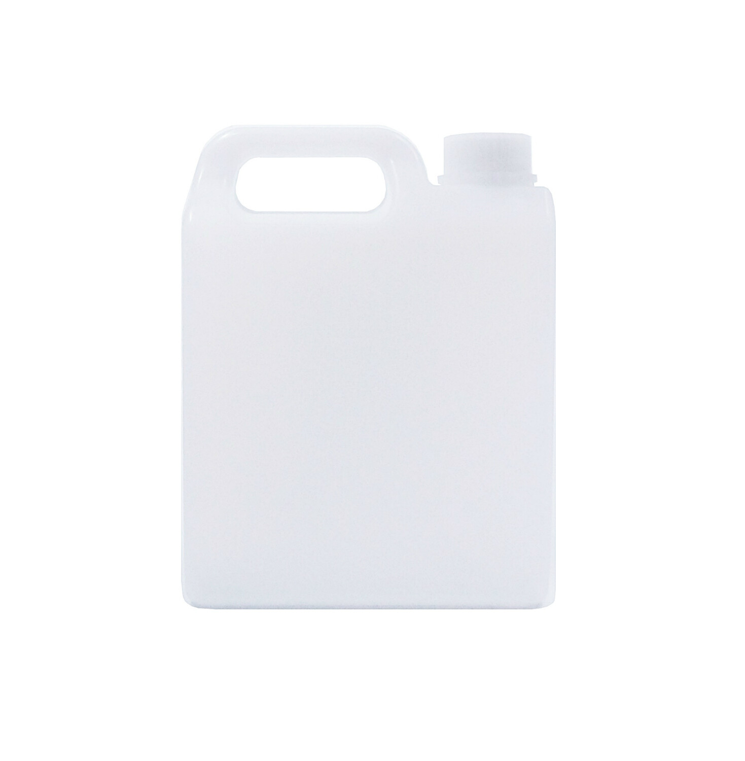 1Liter, HDPE, Jerry Can, Natural White w/ Tamper Cap