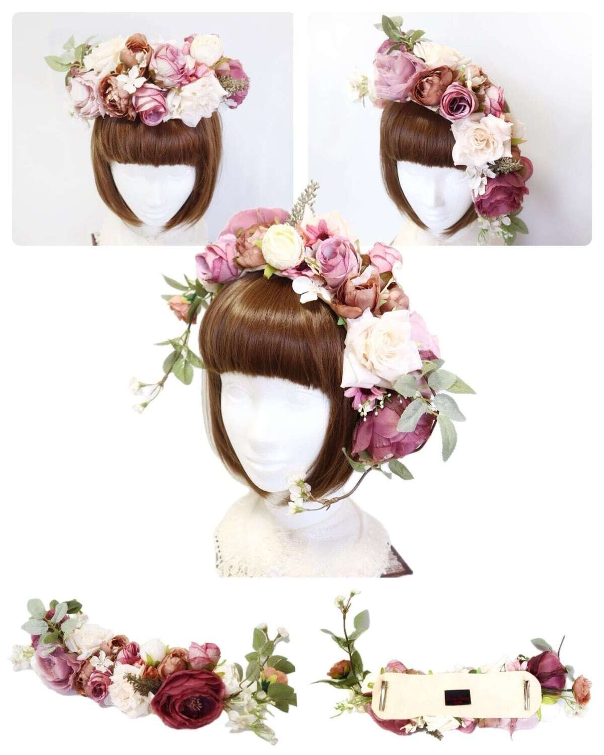 Dangle Head Dress Pink