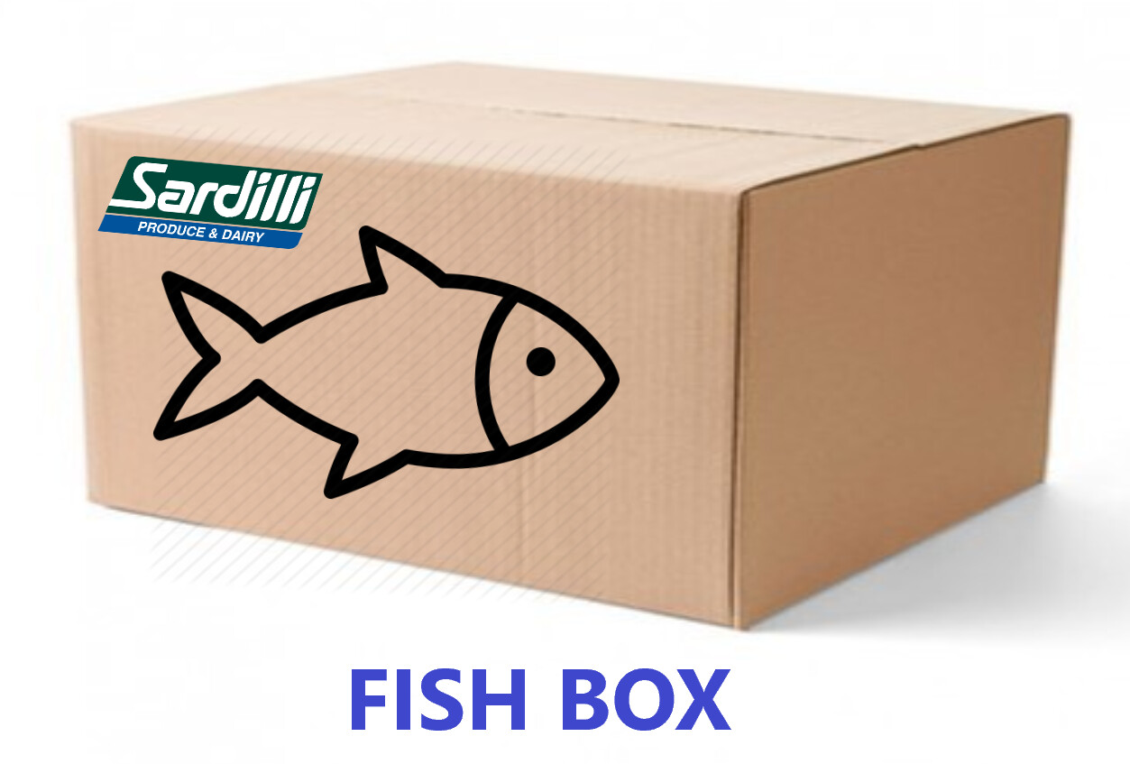 SEAFOOD BOX - SALMON BURGERS, SHRIMP, COD AND MORE