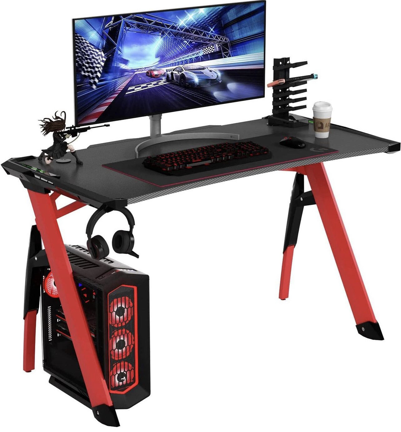 ميز كيمنك احمر