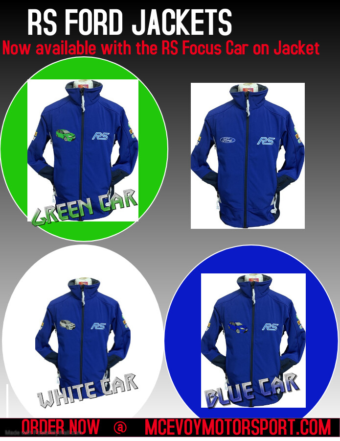 RS Ford Rally Puffer Jacket New!