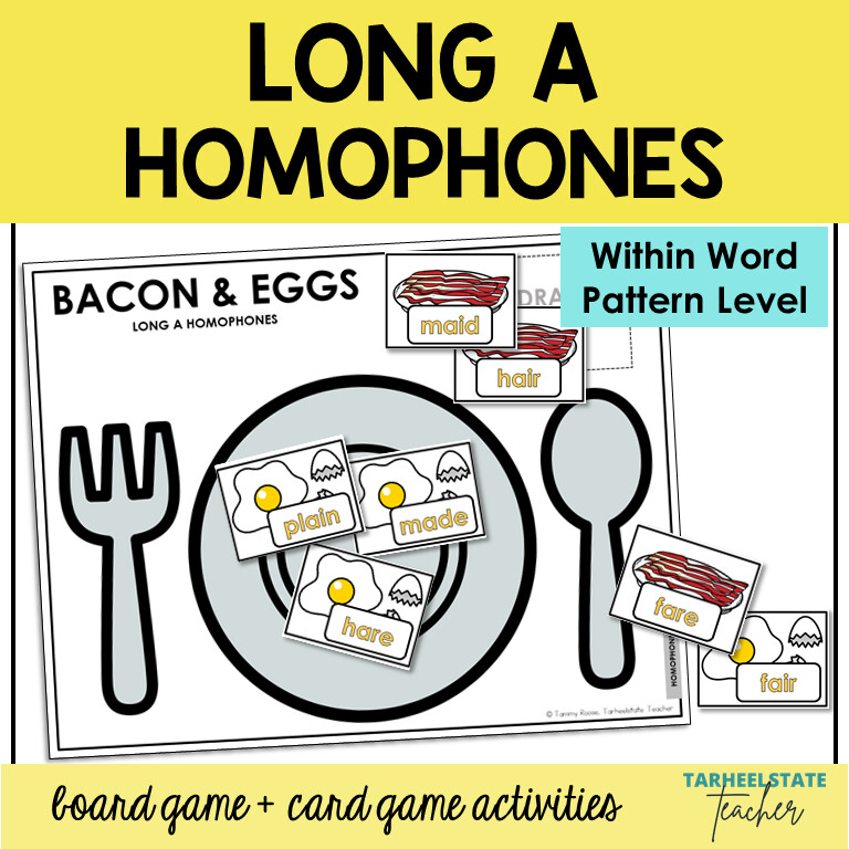 Long A Homophones Games Featuring A_E and AI
