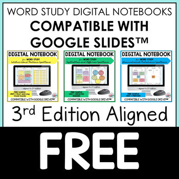 Syllables and Affixes Word Study Notebook Activities