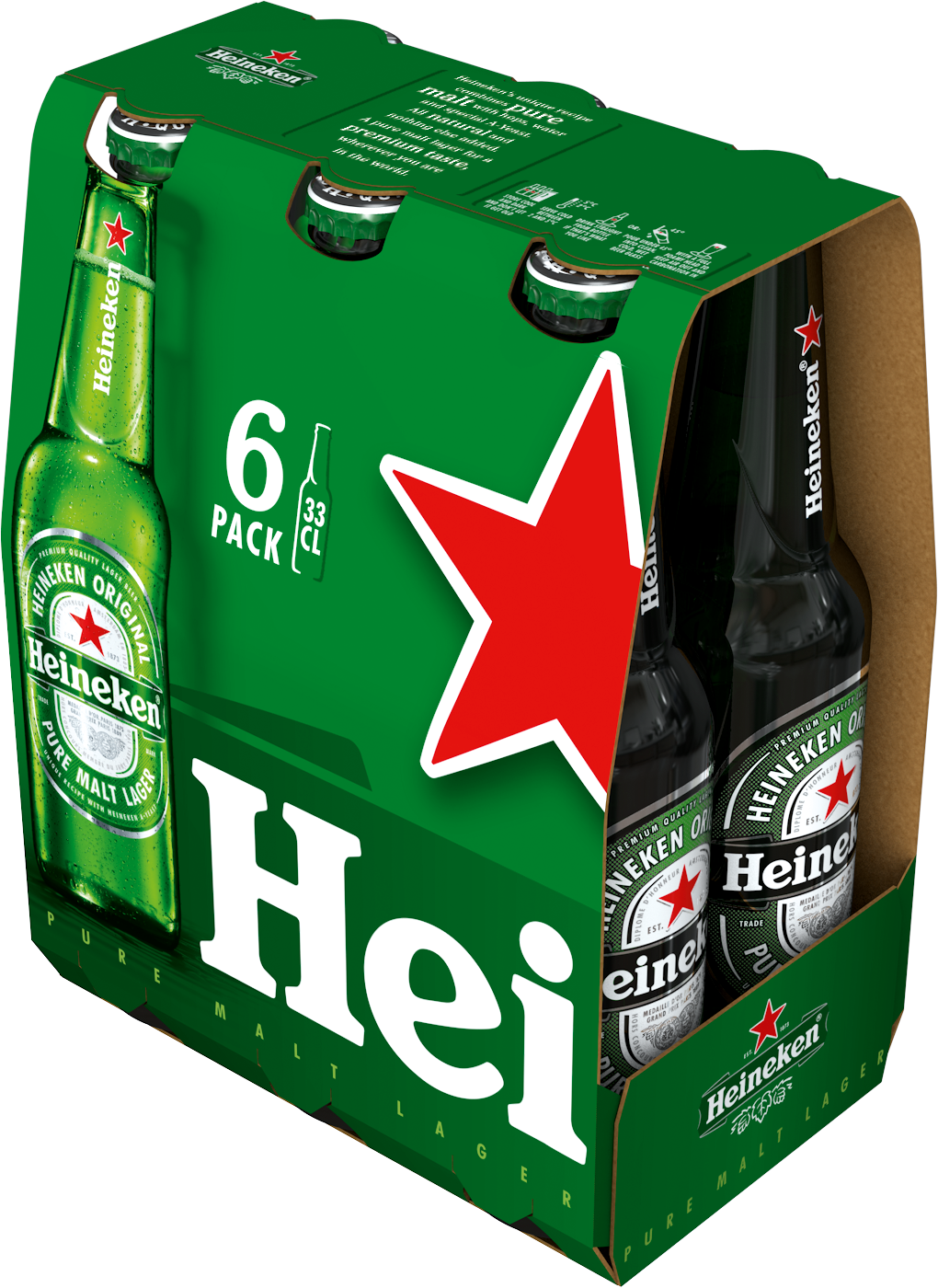 HEINEKEN BOTELLA 250 ML - SIX PACK
