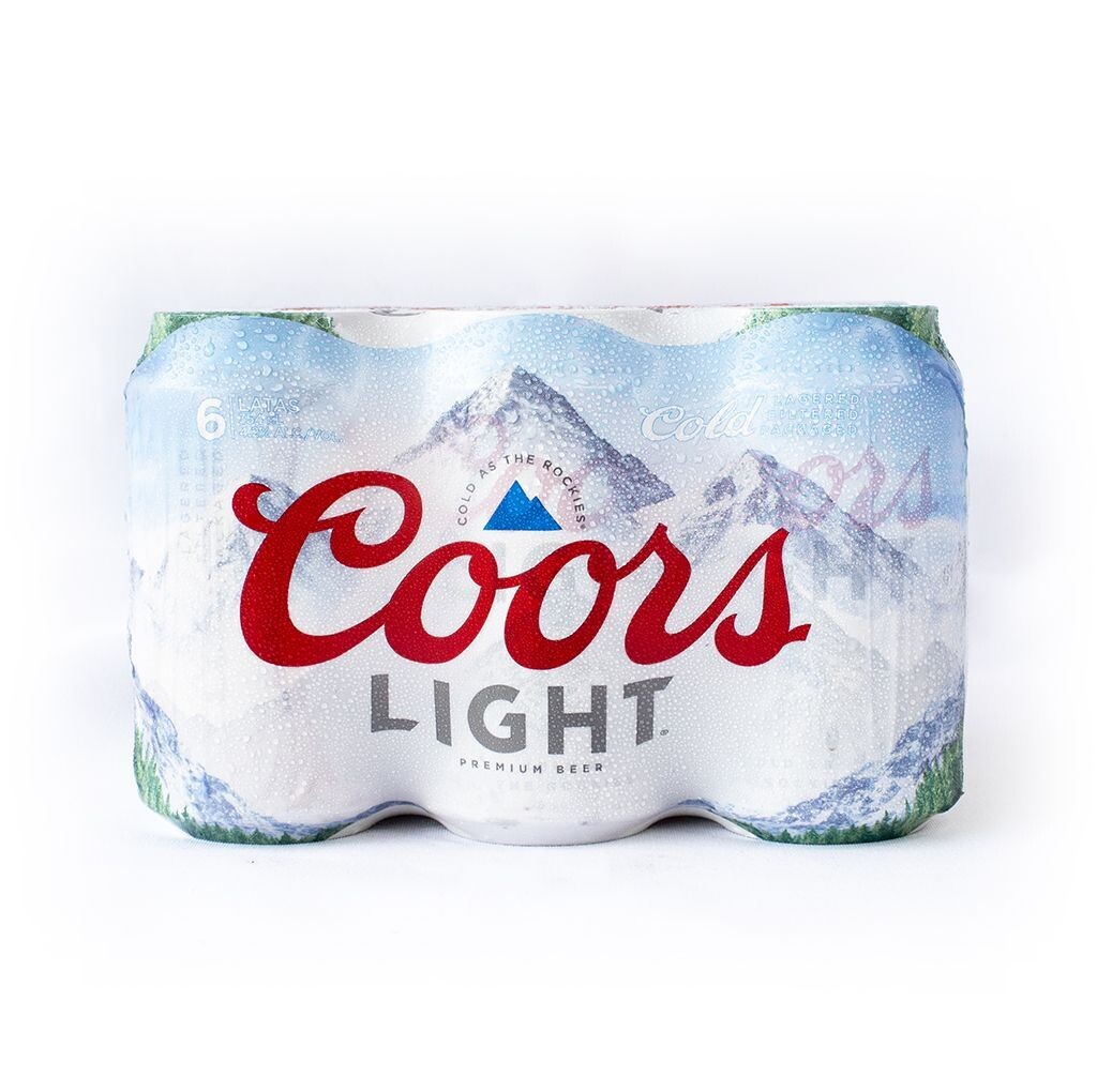 COORS LIGHT LATA 355 ML - 6PACK*DISPONIBLE EN SPS*