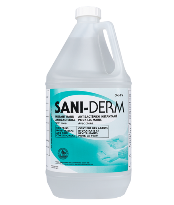 SANI-DERM - ANTIBACTÉRIEN INSTANTANÉ POUR LES MAINS À BASE D'ALCOOL | 3.8L