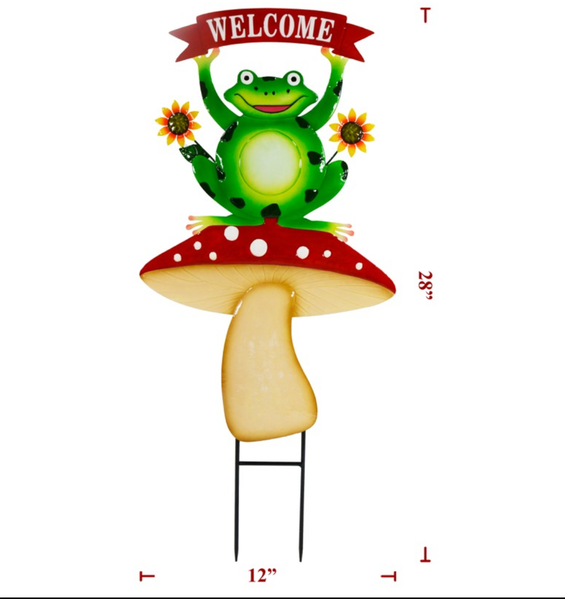 Metal Frog Sitting on Mushroom On Poles – Store – Miller's 5 & 10 ...