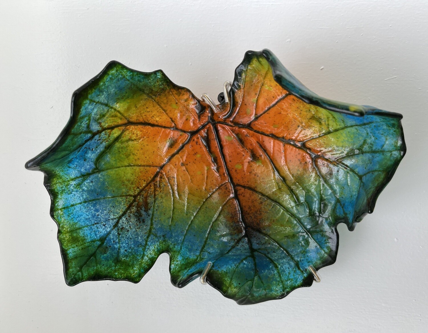 Cast Glass Sycamore Leaf - Medium