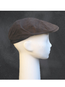 Flat Cap Cotton Washed Antracite