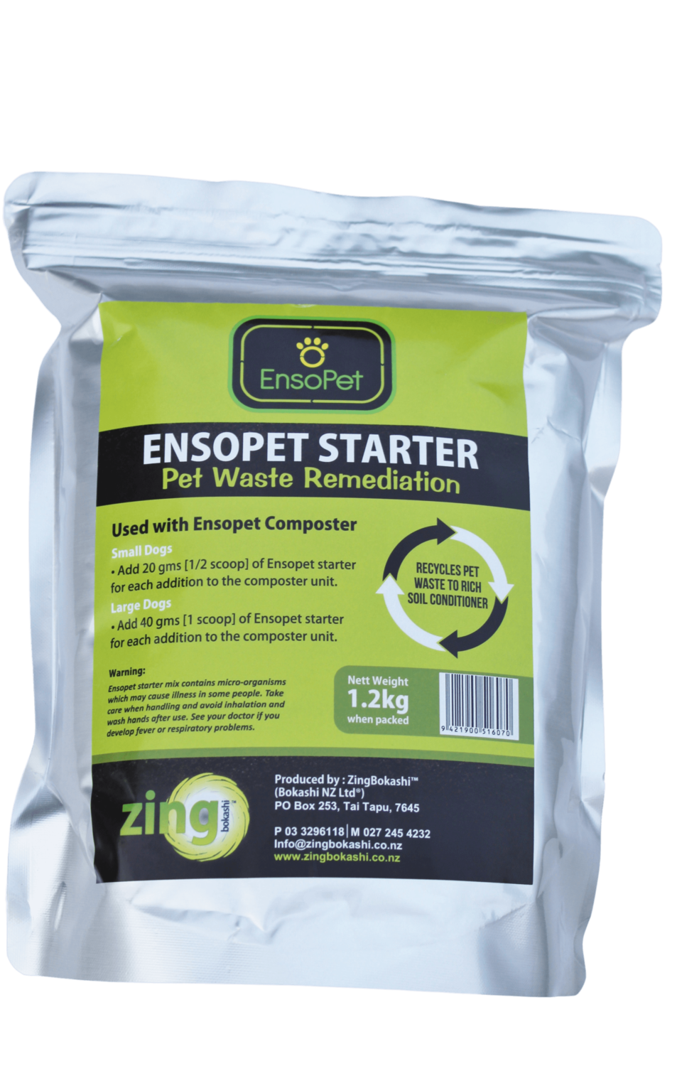 Ensopet Waste Starter 1kg bag