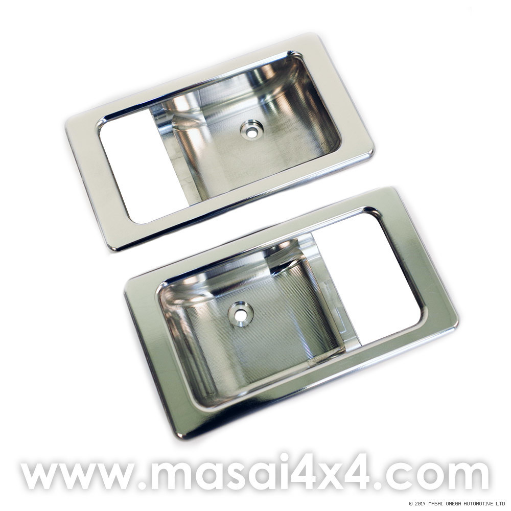 Billet Aluminium Door Opening Handle Back Plates (PAIR) – Fits Push ...