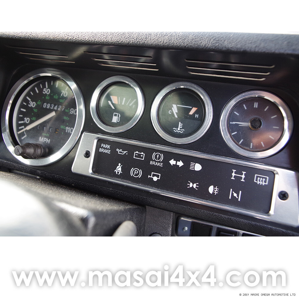 Billet Aluminium Clock Surrounds & Warning Light Panel Kit (TD5 & Pre ...