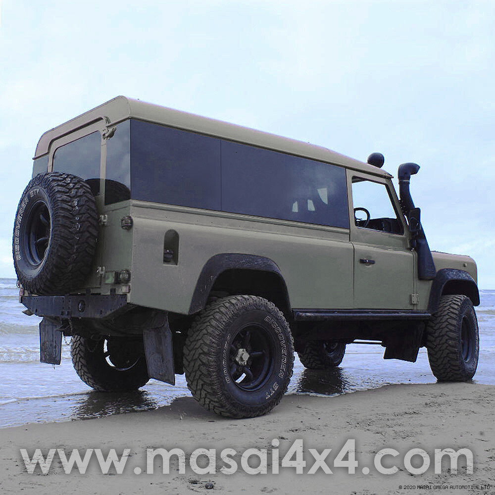 Fixed Full Length Masai Panoramic Tinted Windows for Defender 110 2 ...