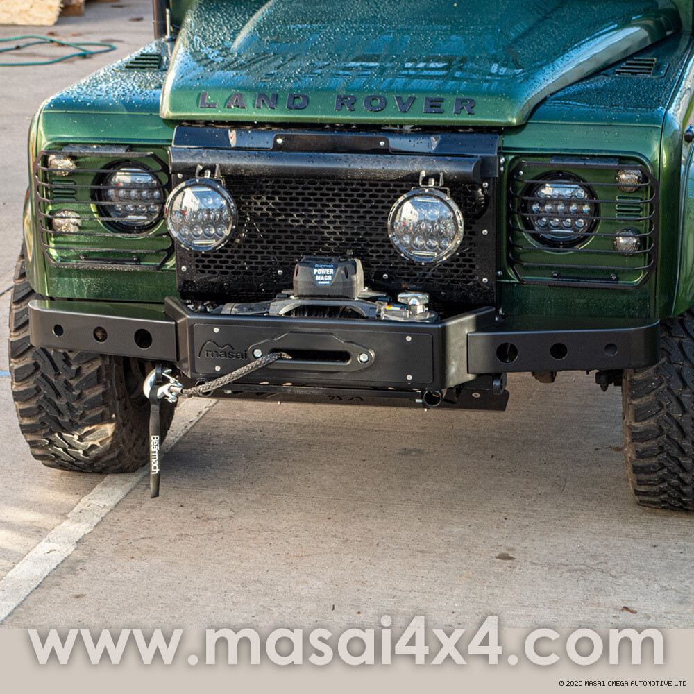 Masai “Warrior” – Front Winch Bumper for Land Rover Defender (Satin ...