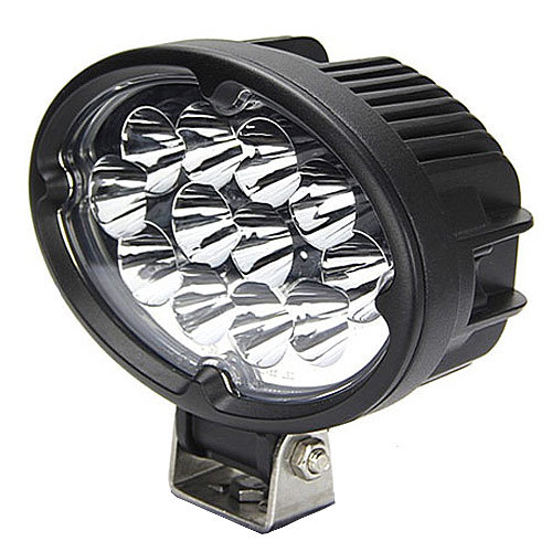 36 Watts 6.5″ Oval Work Light, 12 CREE LEDs – Flood Beam – Masai Land ...