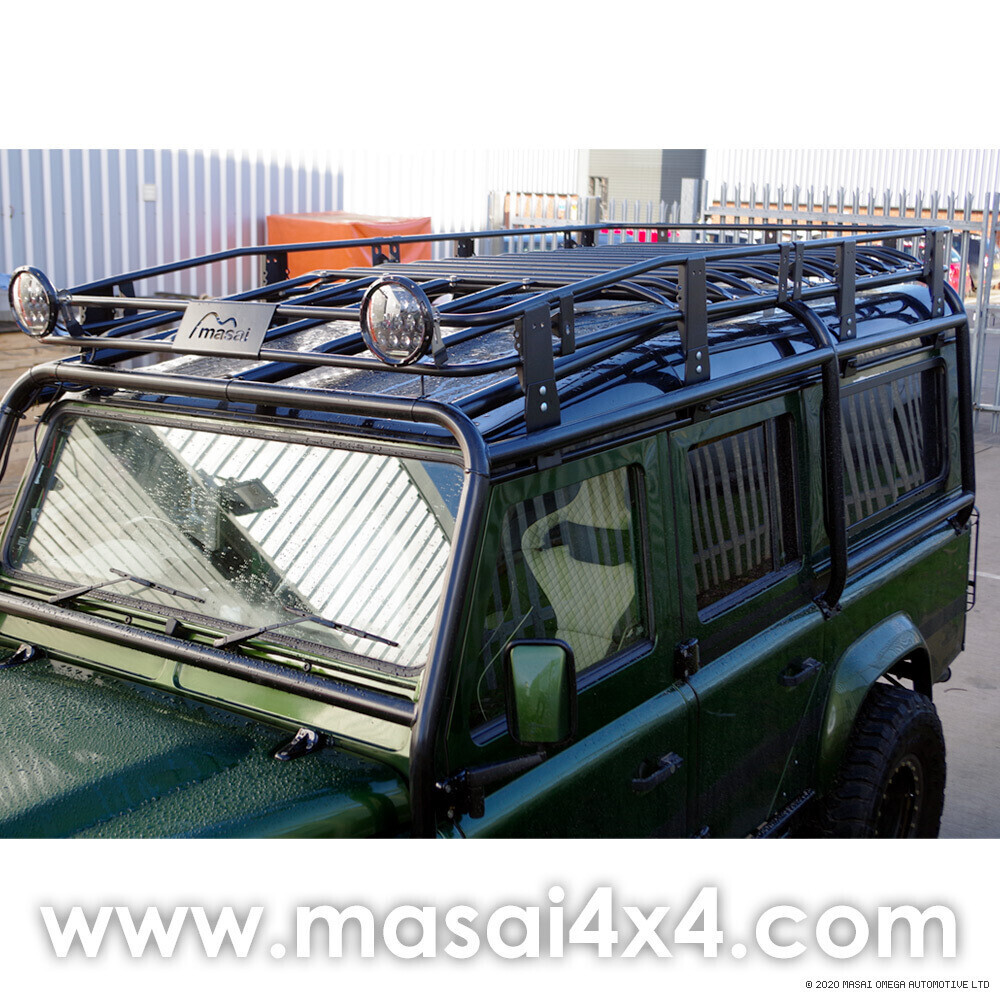 Masai Tubular Roof Racks Extension Piece Set for Defenders with Roll ...