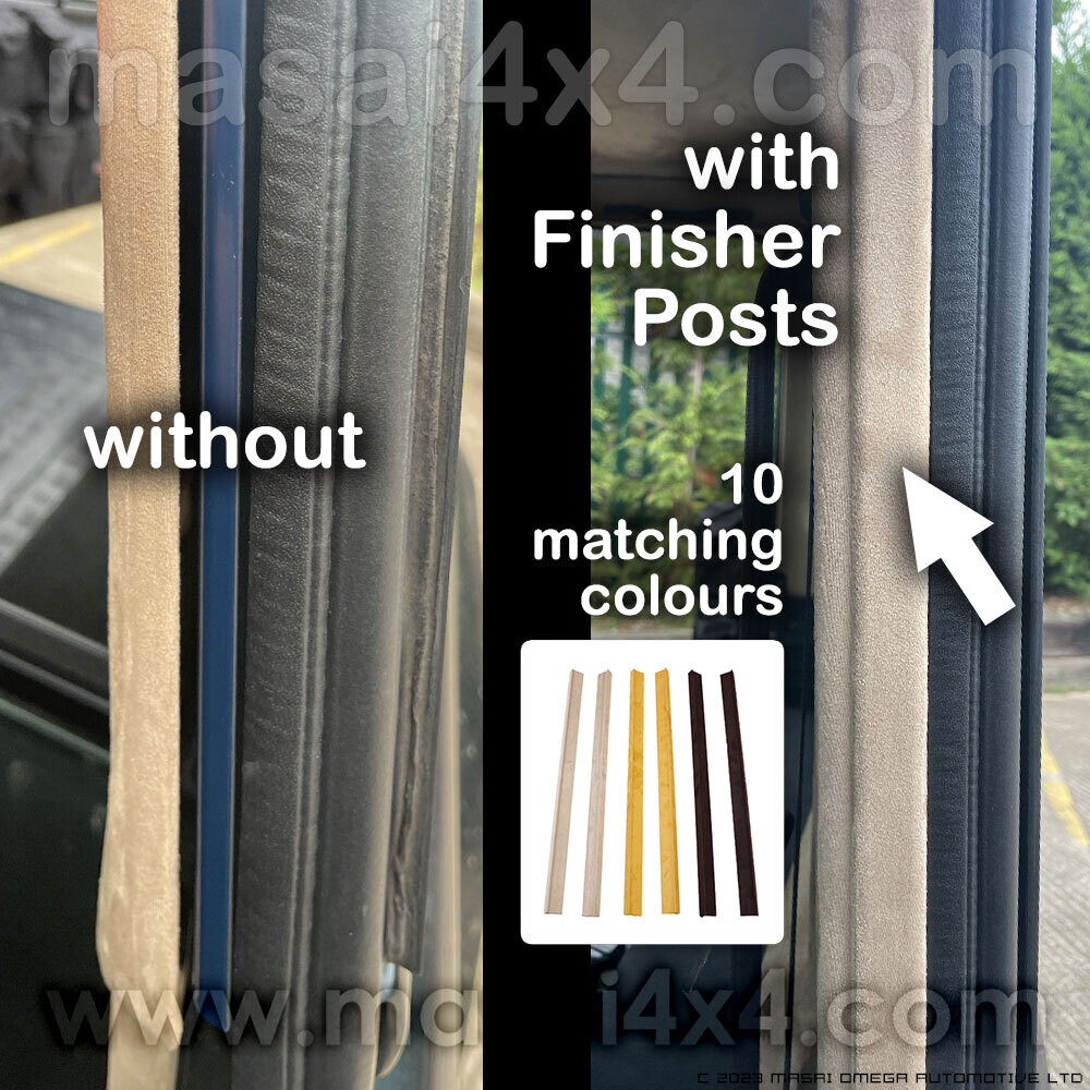 Pair of Internal Window Trims Finisher Posts for Land Rover Defender 90 ...