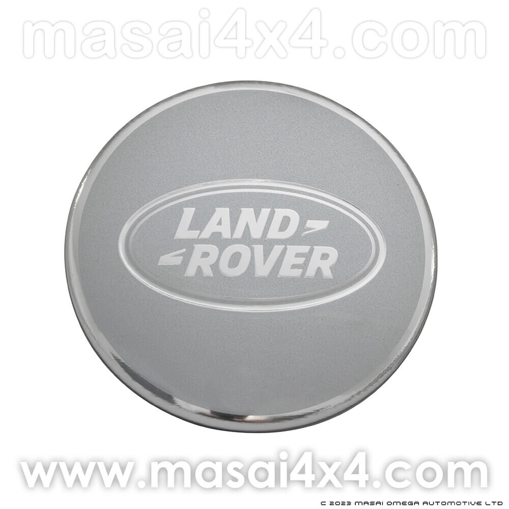 62mm Genuine Land Rover Wheel Centre Caps – Silver with Land Rover logo ...