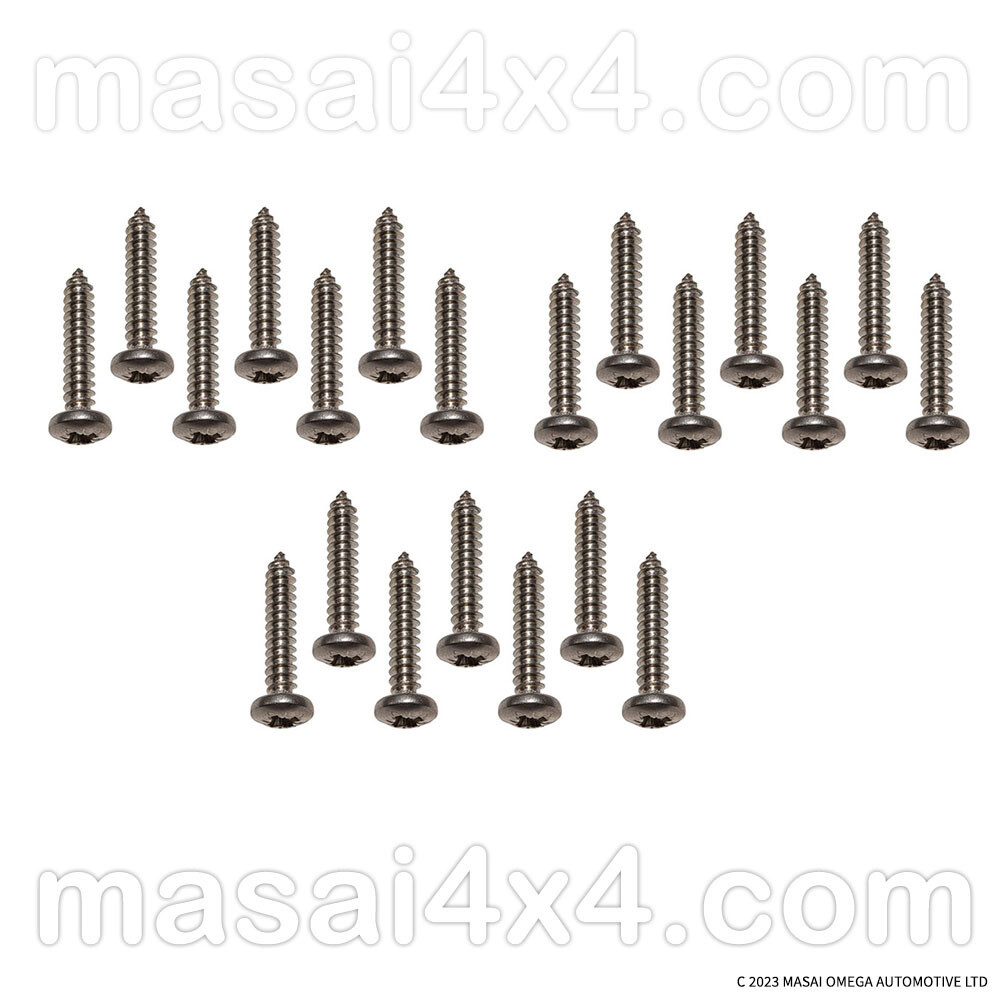 21pcs Stainless Steel Screws for the Masai 3-piece Air Intake Grille ...