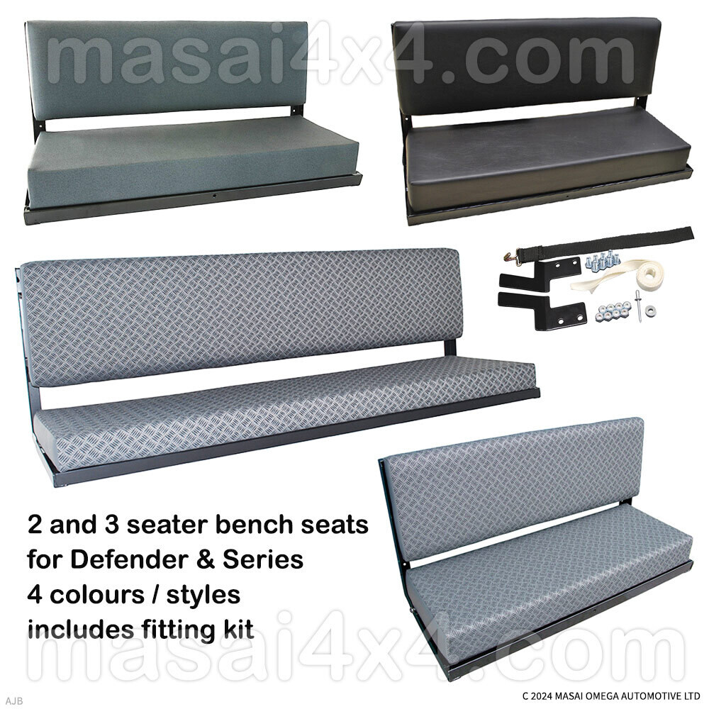 Bench Seat (2 or 3 Seater) for Land Rover Defender & Series (Different ...