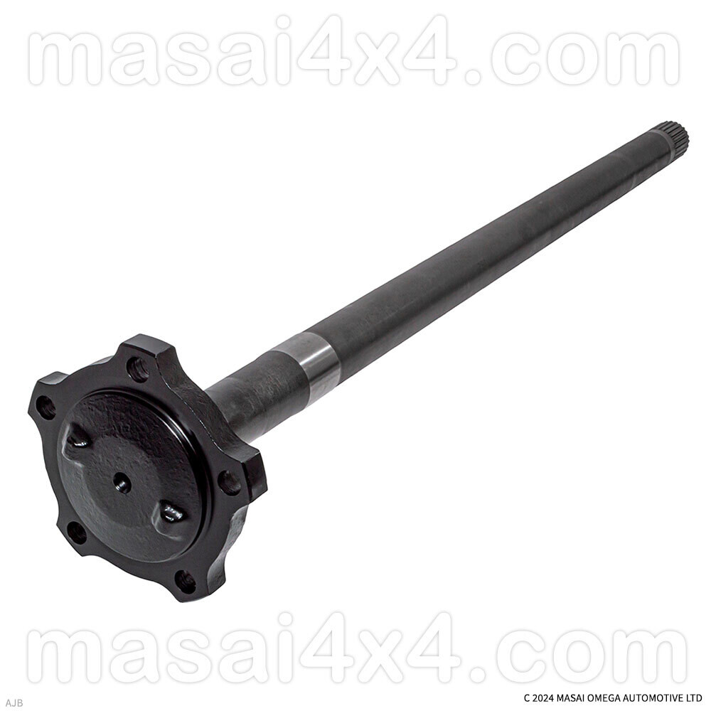 Rear half axle shafts with black painted flange for Defender 2007 ...