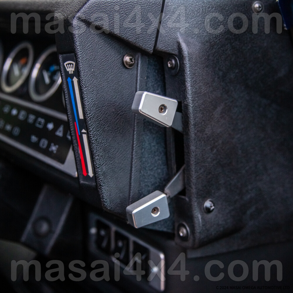 Billet Aluminium Heater Control Handles (Set of 3) For Defender 90 / ...