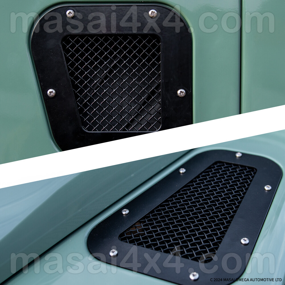 Intake Grille and Bonnet Vent Set – Defender 90/110 300TDI Onwards ...