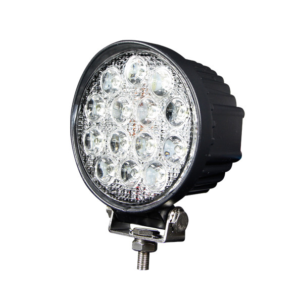 42 Watts 4.5″ Round Work Light 14 Epistar LEDs – Spot Beam – Roof Racks ...