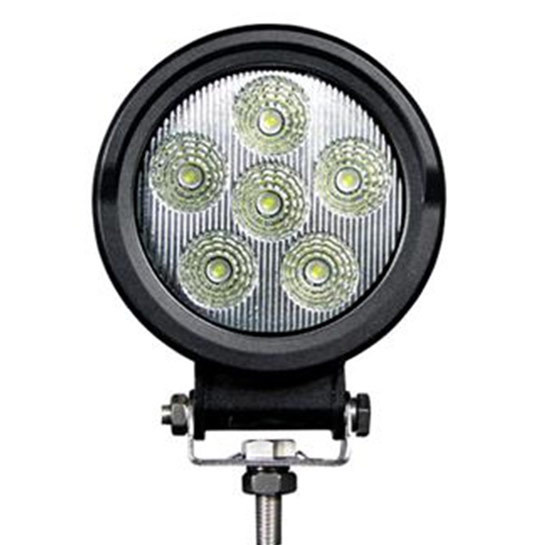 18 Watts 4″ Round Work Light 6 Epistar LEDs – Flood Beam – Roof Racks ...