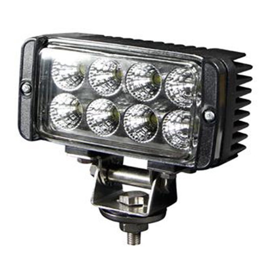 24 Watts 4″ Rectangular Work Light 8 Epistar LEDs – Flood Beam ...