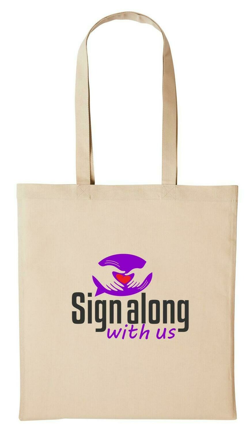Sign Along With Us Signature Tote Bag