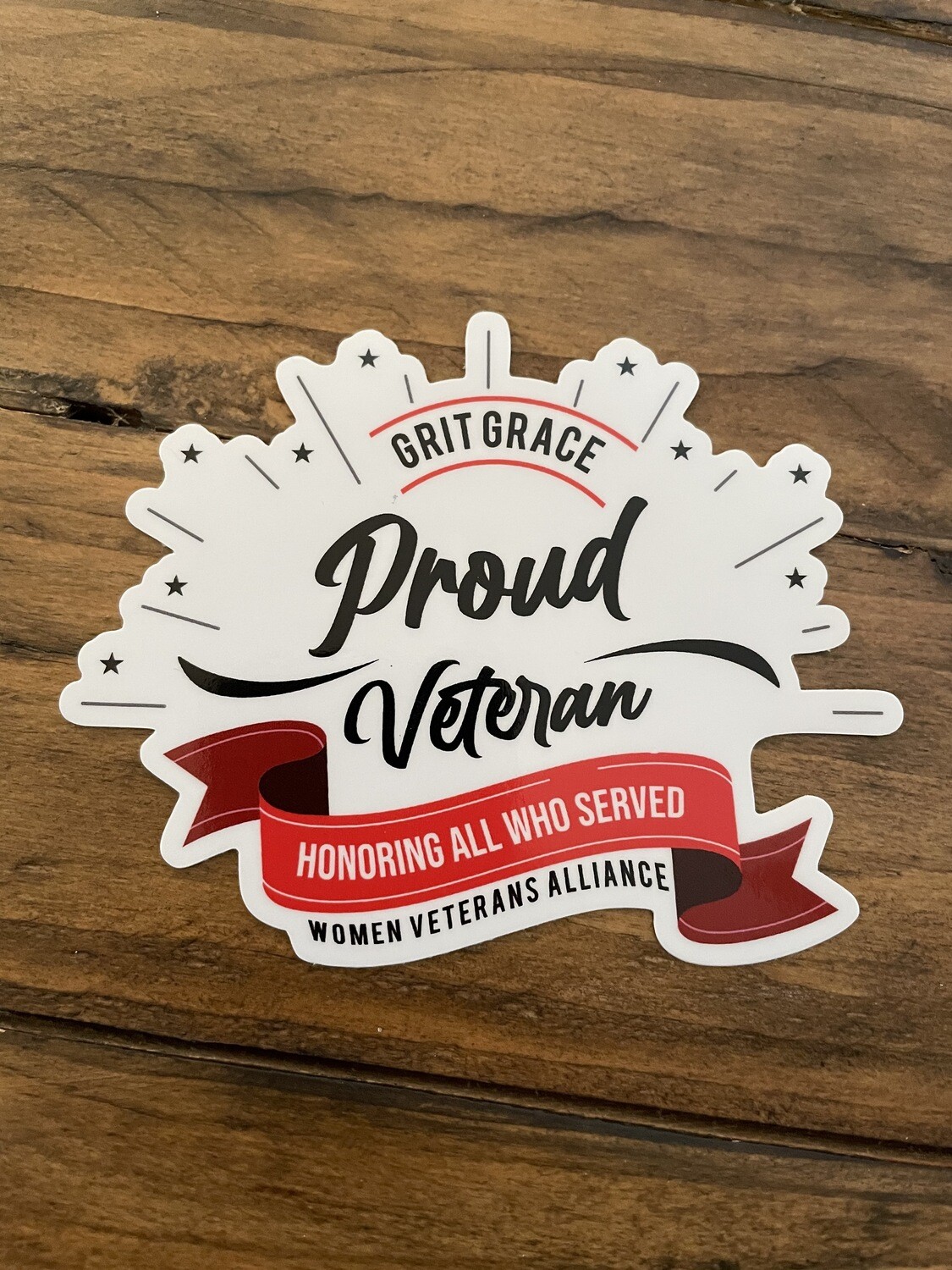 Sticker: Proud Veteran Honoring All Who Served | Women Veterans ...