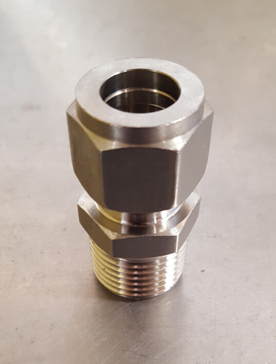 1/2" Compression x 1/2" Male NPT - SS