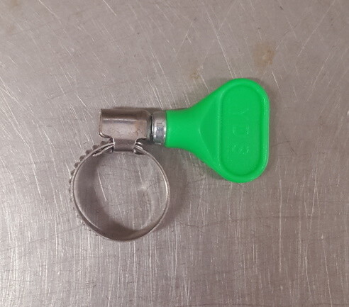 Clamp - Butterfly, SS Large Green