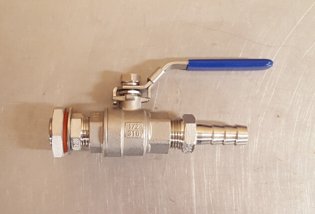 Weldless Bulkhead Valve 1/2" NPT - SS