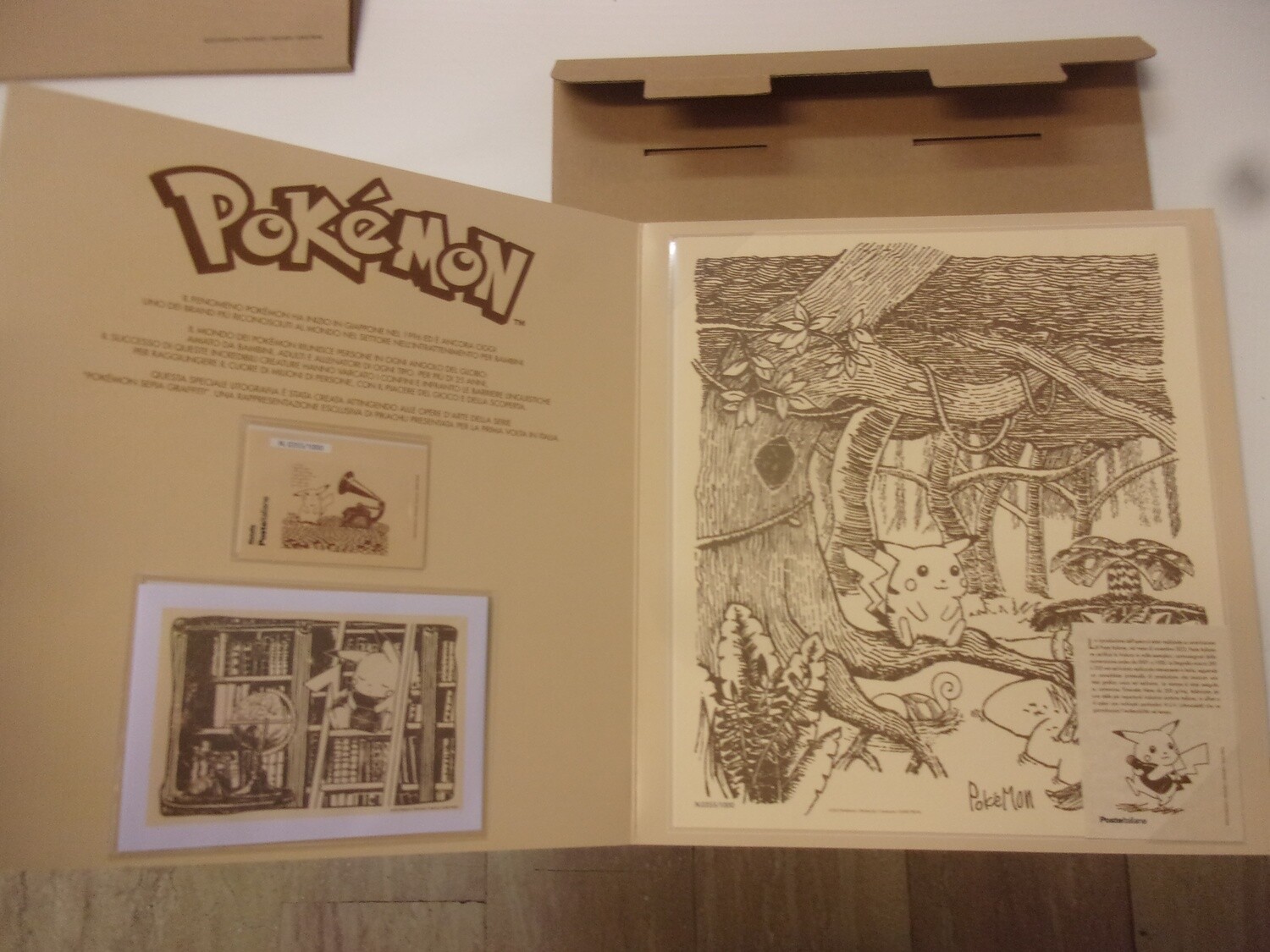 FOLDER ITALIA 2023 "Litografia limitata numerata Pokemon Poste Italiane